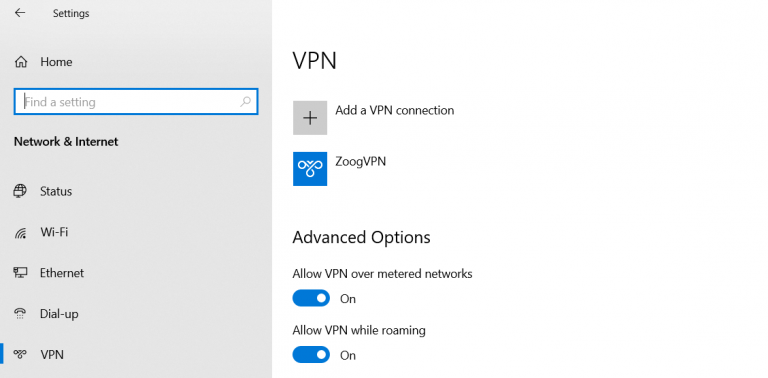 How to set up a VPN on Windows 10 | ZoogVPN