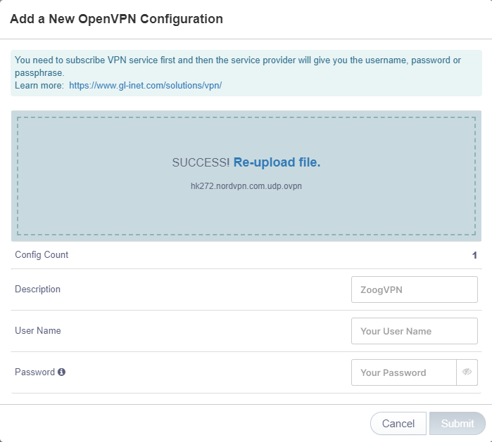 How to set up a VPN on a GLiNet Router | ZoogVPN